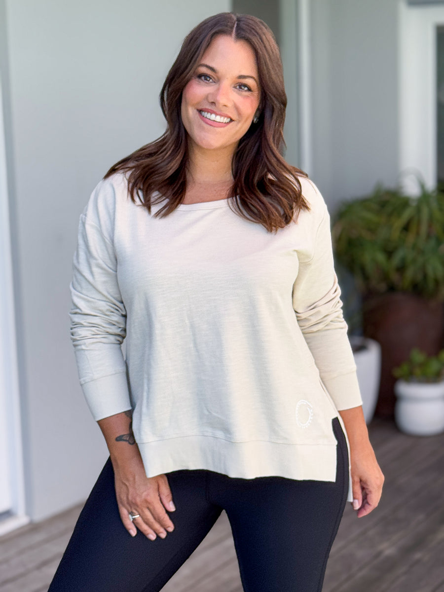 Ashleigh Sweat - Ecru – Evergreen Clothing