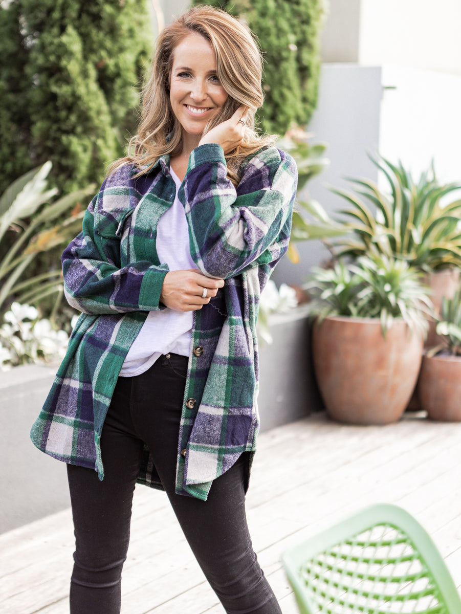 Meg Shacket - Green – Evergreen Clothing