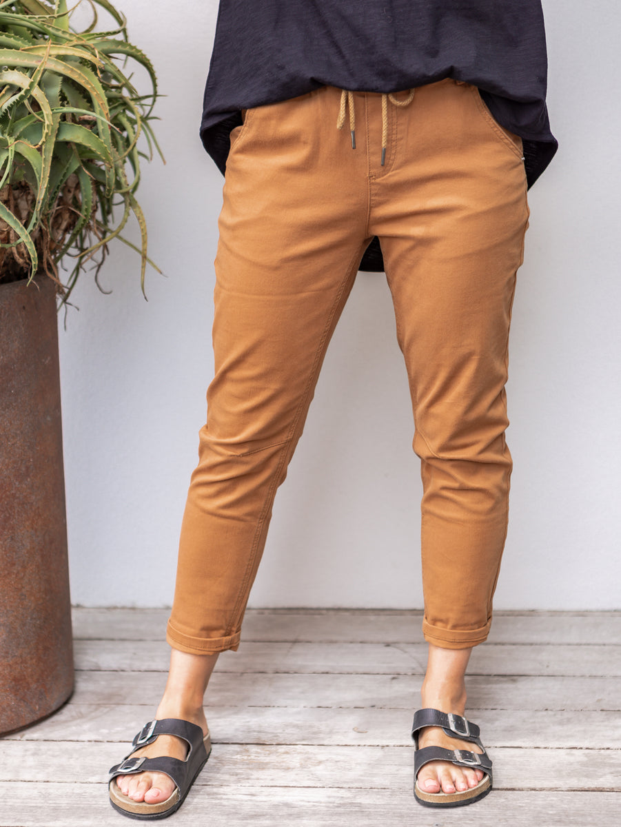 Penny Relax Pant - Caramel – Evergreen Clothing