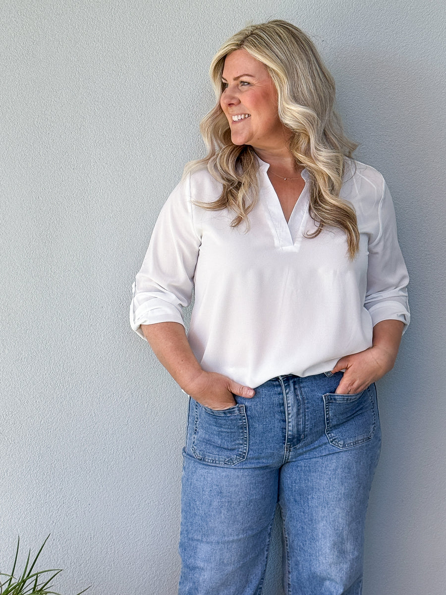 Tilly Shirt - White – Evergreen Clothing