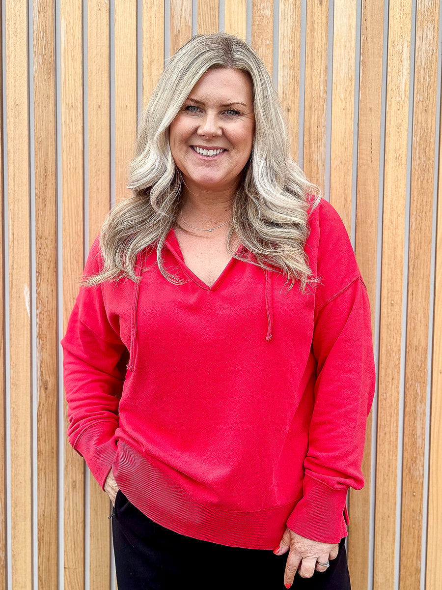 Maddy Hoody - Red – Evergreen Clothing