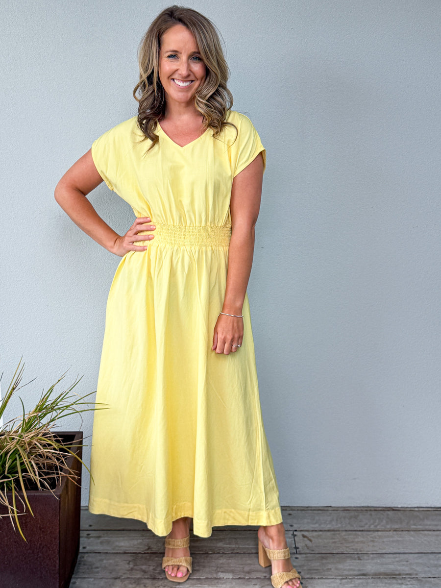 Misty Dress - Banana – Evergreen Clothing