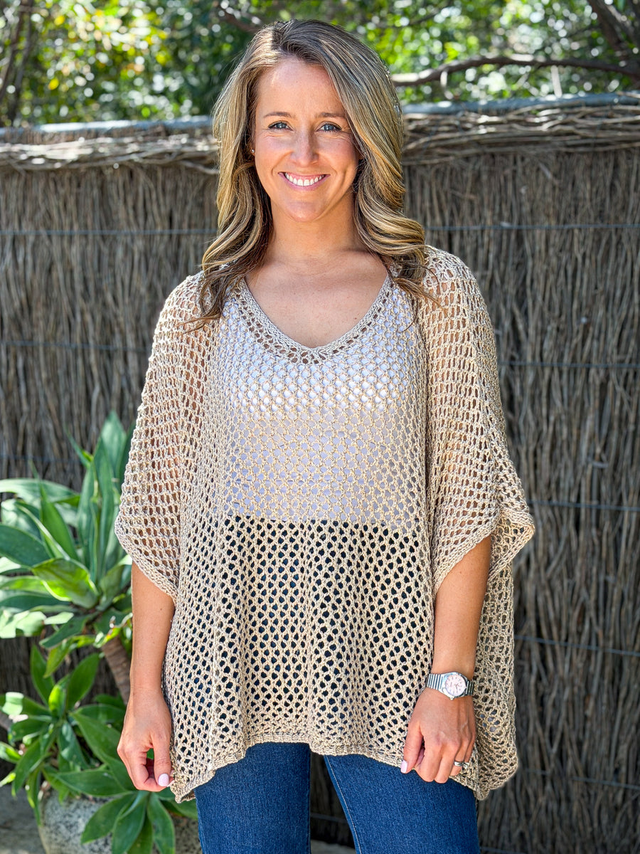 Prue Crochet Top - Rose Gold – Evergreen Clothing