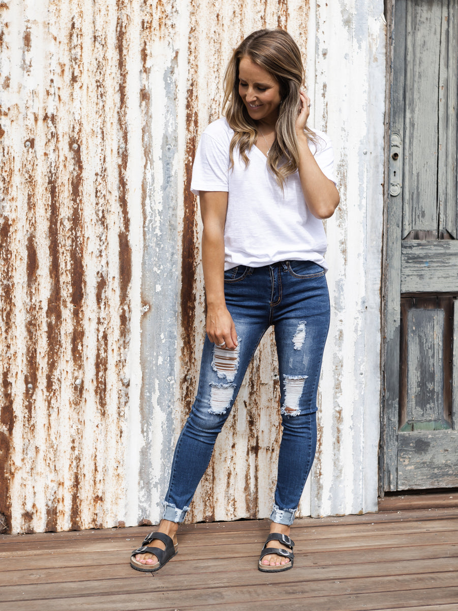 The Danni Denim Mid Rise – Evergreen Clothing